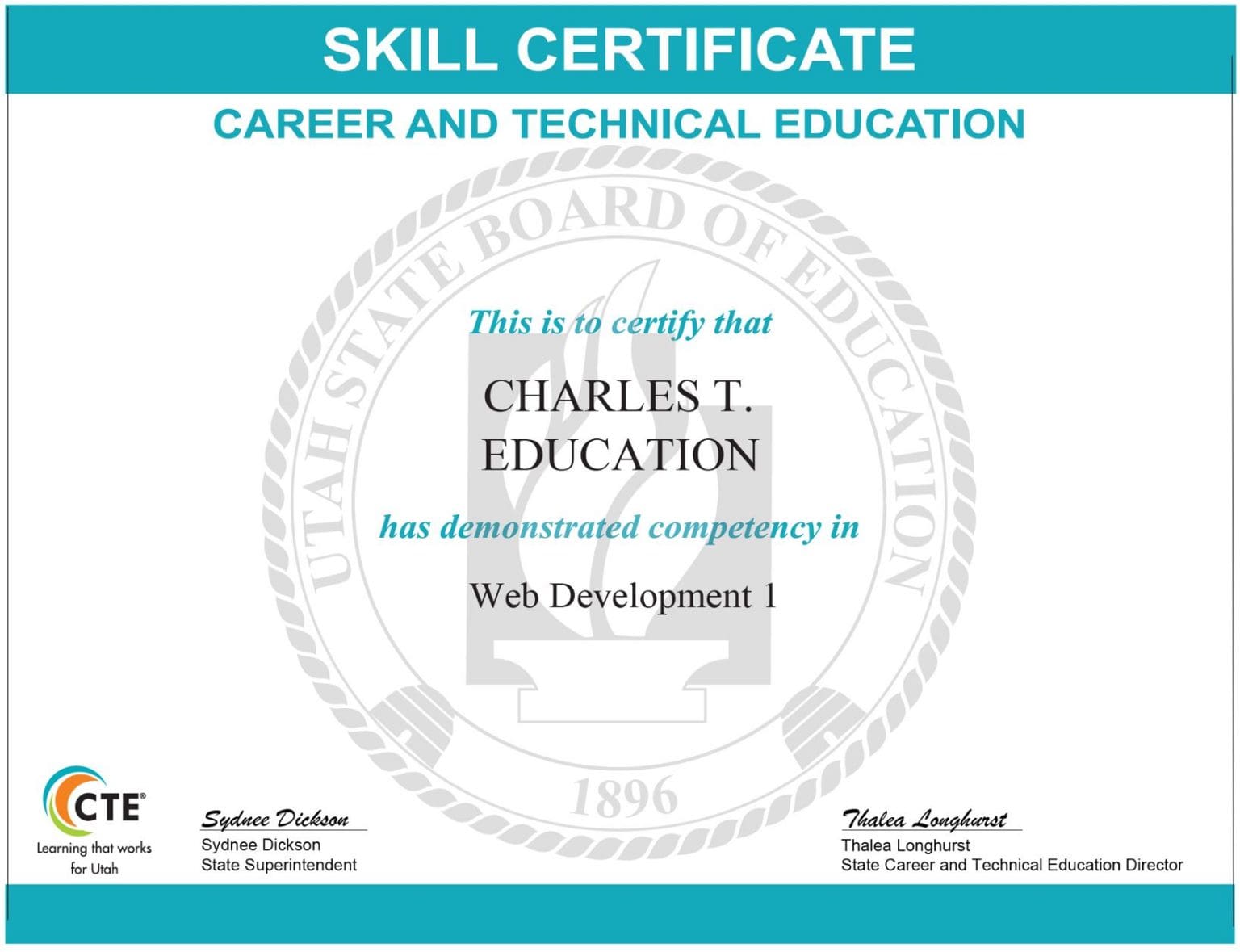 Skill Certifications - Canyons School District