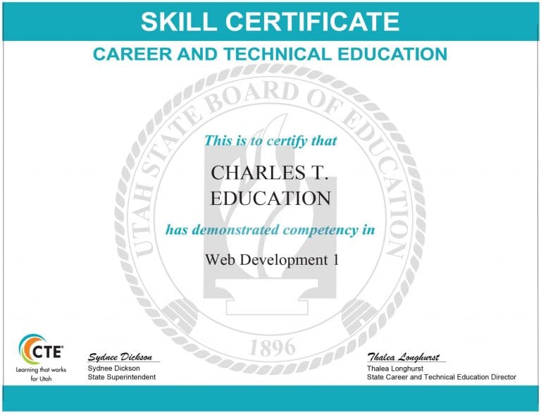 Skill Certifications - Canyons School District